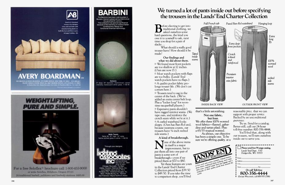 Barbini | Architectural Digest | SEPTEMBER 1982