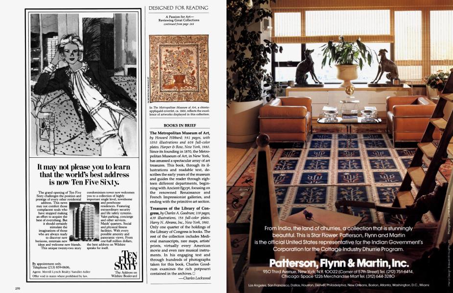 Ten Five Sixty | Architectural Digest | SEPTEMBER 1982