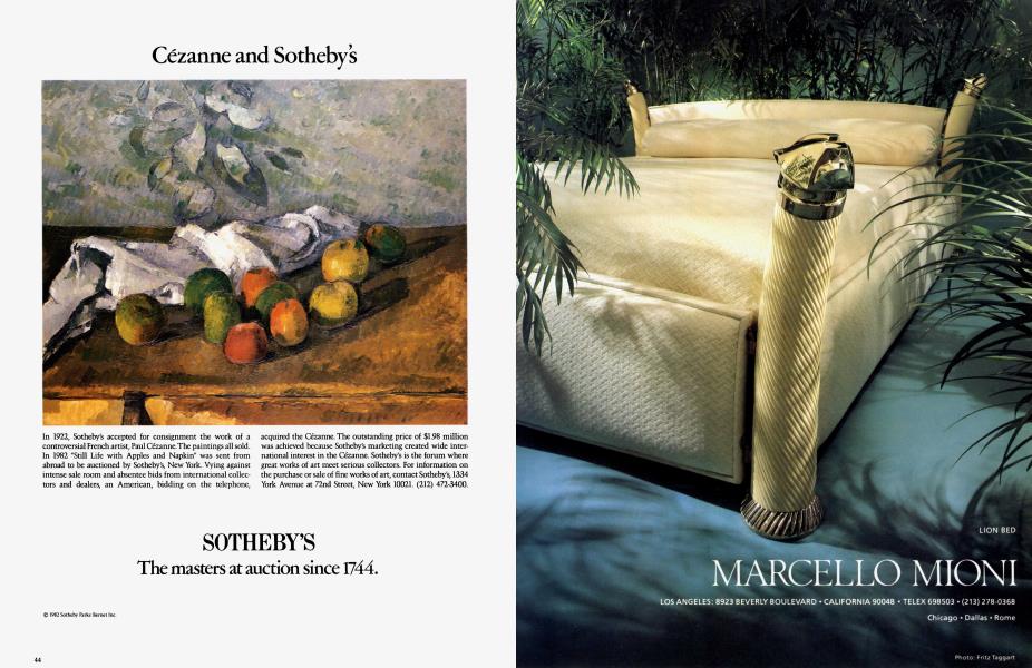 Marcello Mioni | Architectural Digest | OCTOBER 1982