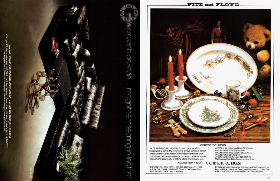 Walter Drake Silver Exchange | Architectural Digest | OCTOBER 1982