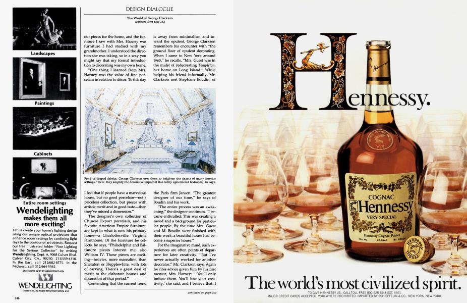 Hennessy. | Architectural Digest | NOVEMBER 1982