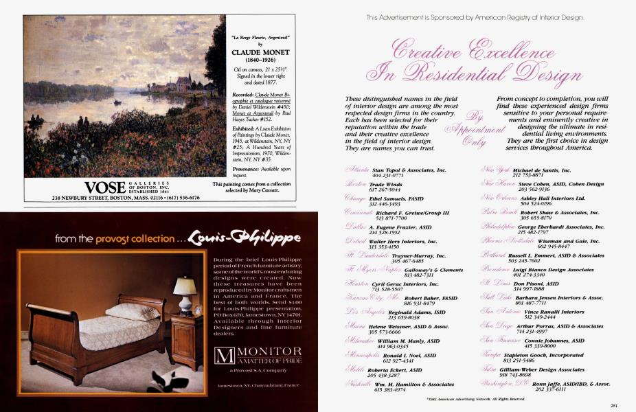 Vose | Architectural Digest | NOVEMBER 1982