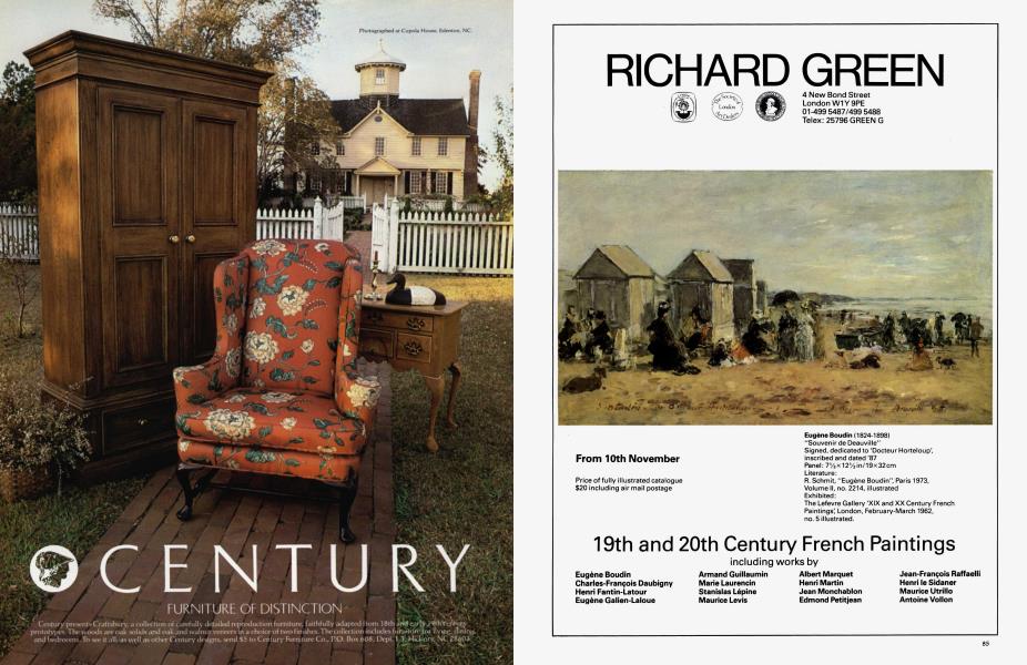 Richard Green | Architectural Digest | NOVEMBER 1982