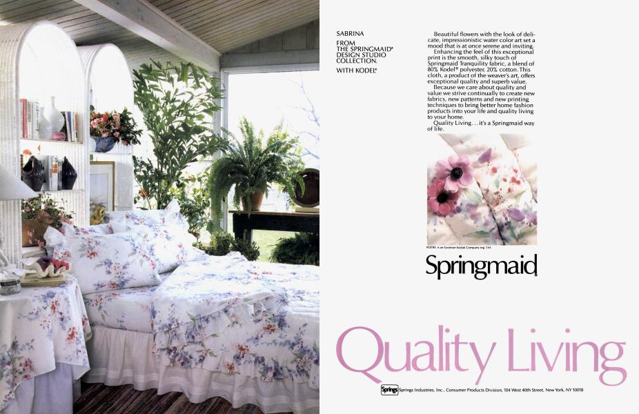Springmaid® | Architectural Digest | NOVEMBER 1982