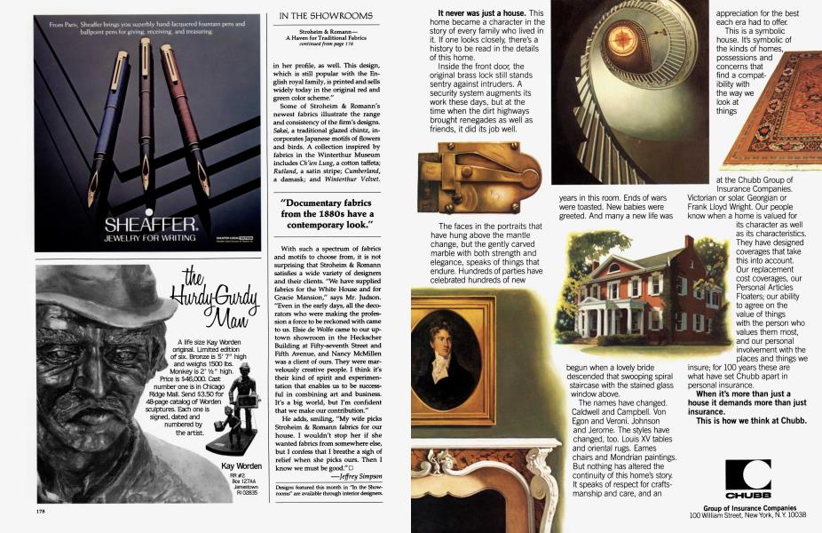 Sheaffer® | Architectural Digest | DECEMBER 1982