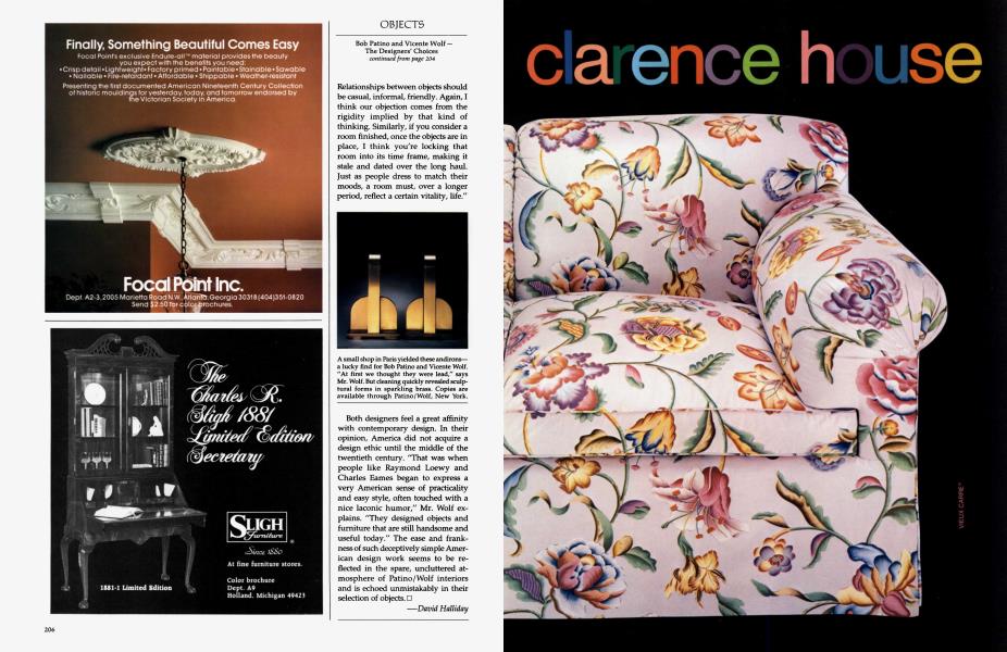 SLIGH Furniture® | Architectural Digest | DECEMBER 1982