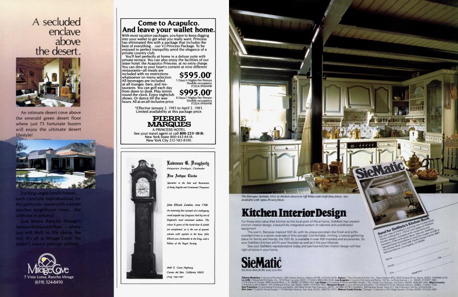 PIERRE MARQUES | Architectural Digest | JANUARY 1983