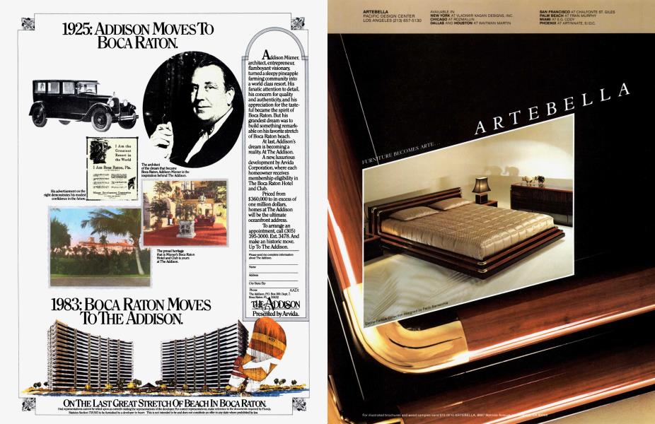 THE ADDISON | Architectural Digest | FEBRUARY 1983
