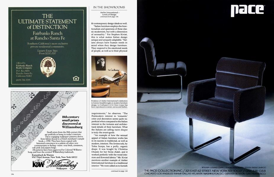 Fairbanks Ranch | Architectural Digest | MARCH 1983