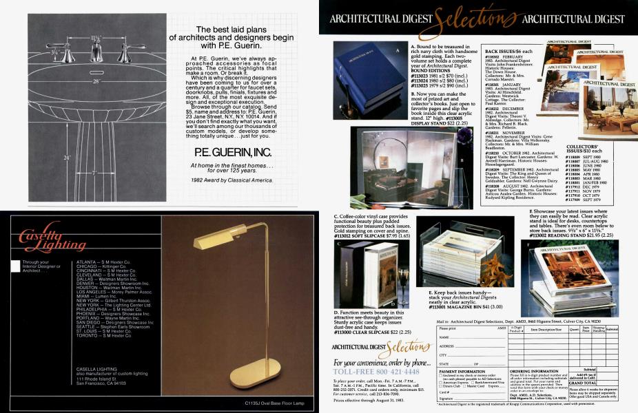 ARCHITECTURAL DIGEST Selections | Architectural Digest | MARCH 1983