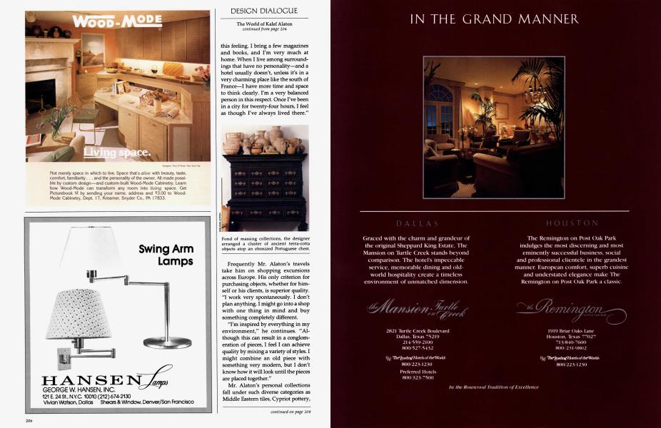 IN THE GRAND MANNER | Architectural Digest | APRIL 1983