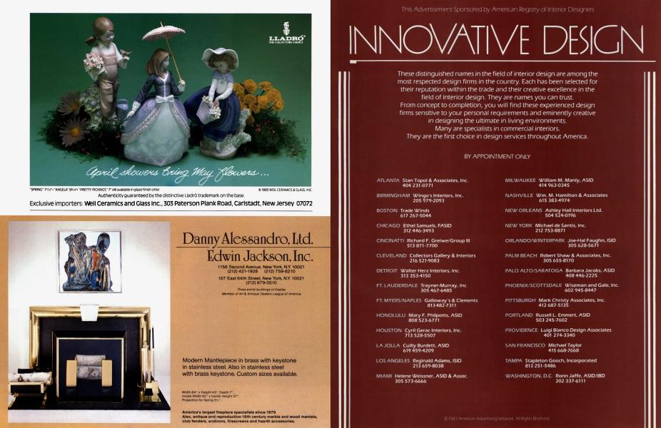 INNOVATIVE DESIGN | Architectural Digest | APRIL 1983