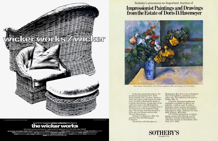 the wicker works | Architectural Digest | MAY 1983