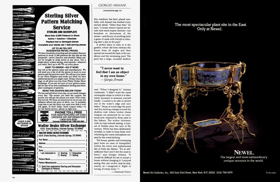 Walter Drake Silver Exchange | Architectural Digest | MAY 1983