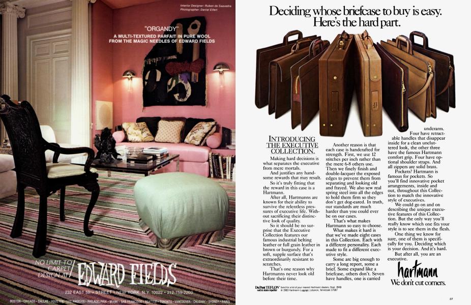 EDWARD FIELDS | Architectural Digest | JUNE 1983
