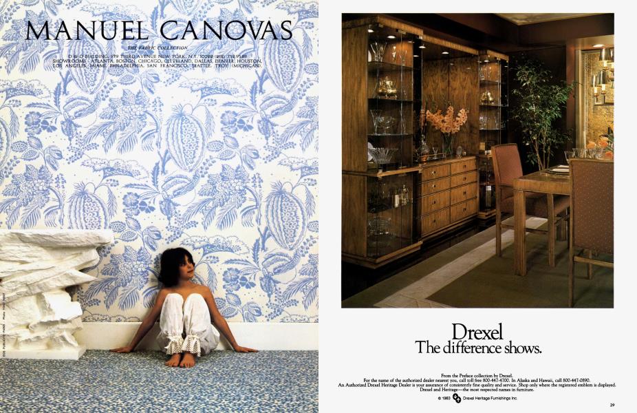 MANUEL CANOVAS | Architectural Digest | JULY 1983