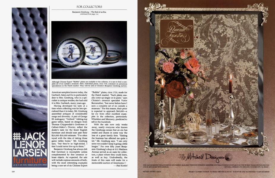 Mitchell Designs | Architectural Digest | SEPTEMBER 1983