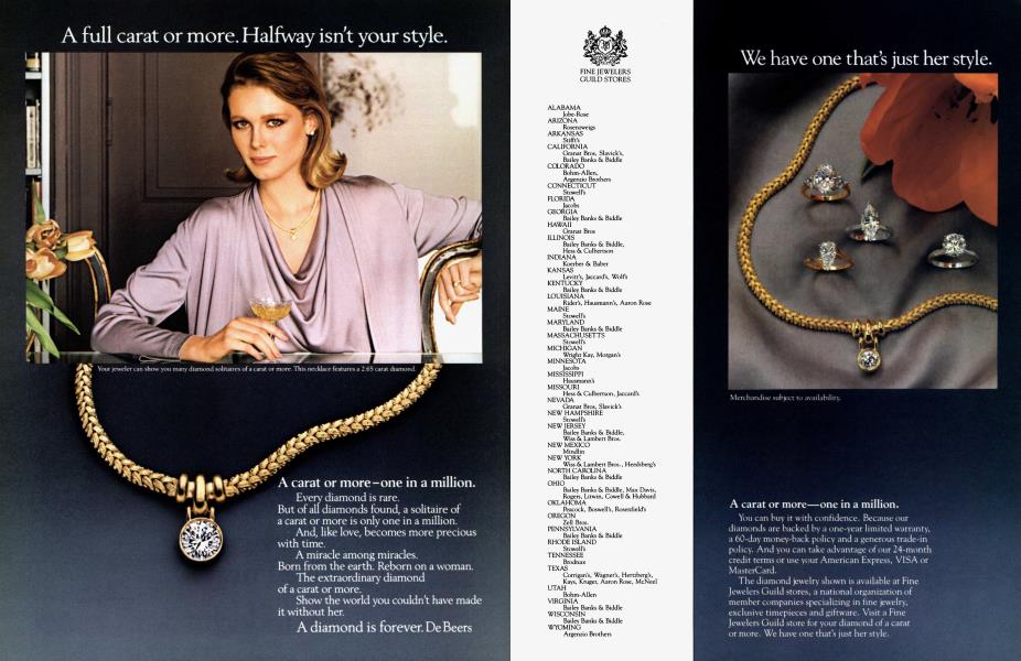 A diamond is forever. | Architectural Digest | SEPTEMBER 1983