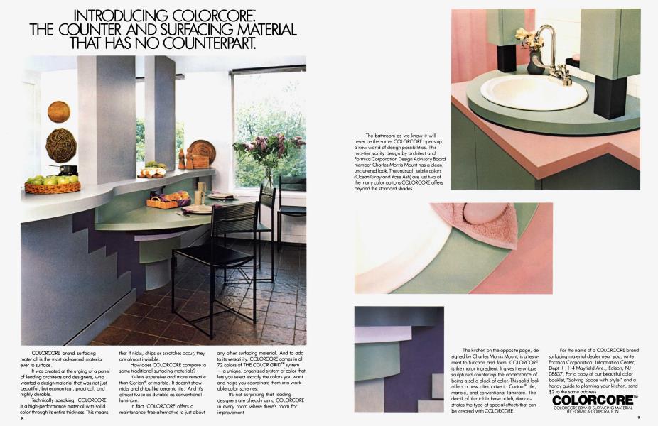 COLORCORE™ | Architectural Digest | SEPTEMBER 1983
