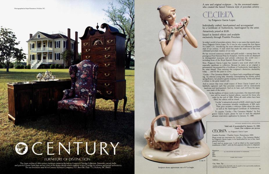 CECILIA | Architectural Digest | JANUARY 1984