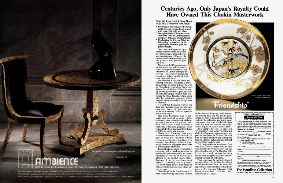 The Hamilton Collection | Architectural Digest | FEBRUARY 1984