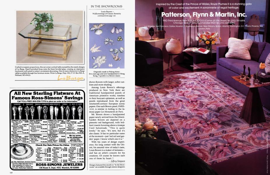 ROSS-SIMONS JEWELERS | Architectural Digest | FEBRUARY 1984