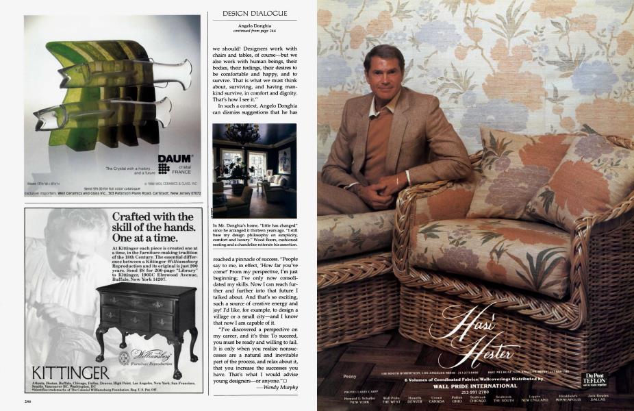 KITTINGER | Architectural Digest | APRIL 1984