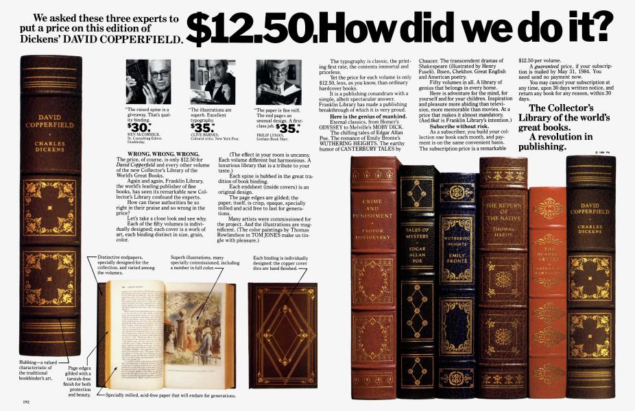 $12.50. How did we do it? | Architectural Digest | APRIL 1984