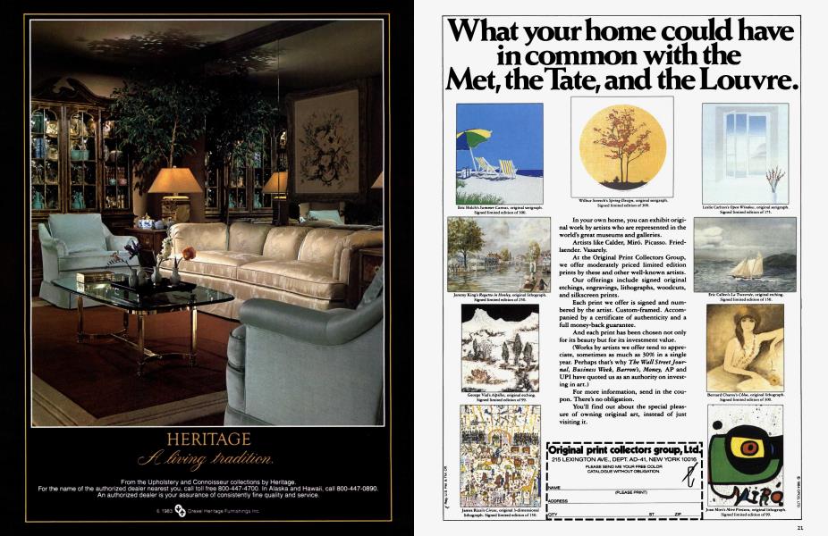 Original print collectors group, Ltd. | Architectural Digest | JULY 1984