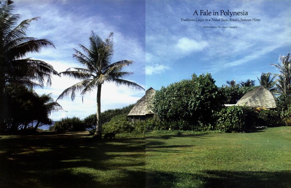 A Fale in Polynesia | Architectural Digest | JULY 1984