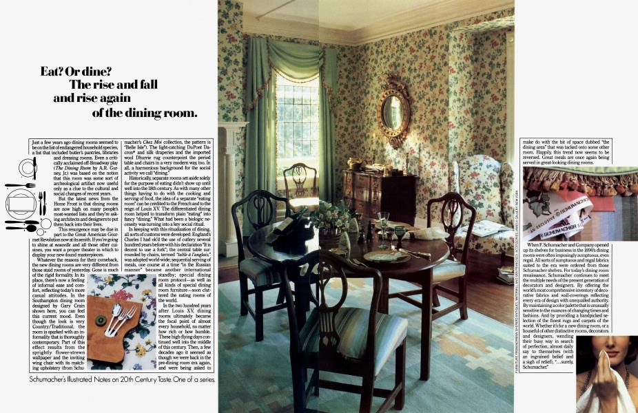 Eat? Or dine? The rise and fall and rise again of the dining room ...