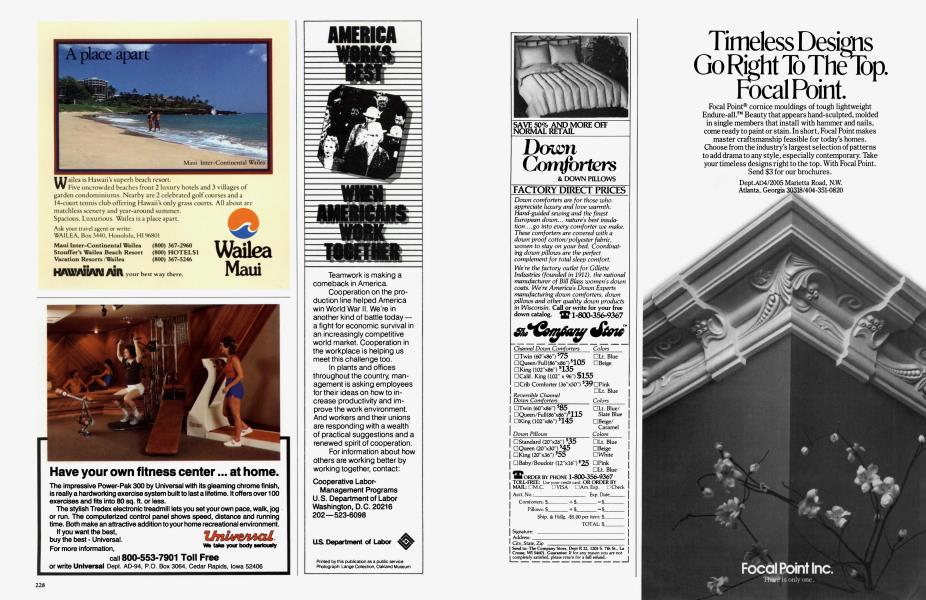 The Company Store™ | Architectural Digest | SEPTEMBER 1984