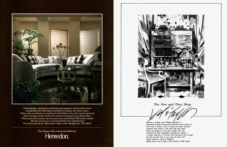 Henredon. | Architectural Digest | SEPTEMBER 1984