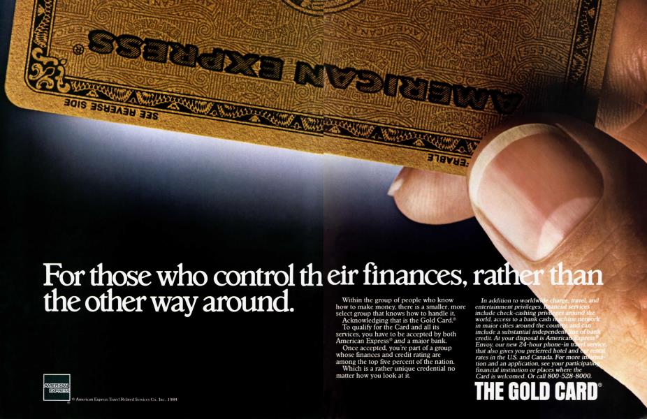 THE GOLD CARD® | Architectural Digest | SEPTEMBER 1984