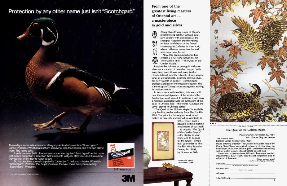 The Quail of the Golden Maple | Architectural Digest | OCTOBER 1984