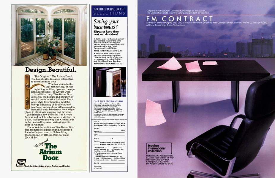 The Atrium Door® | Architectural Digest | OCTOBER 1984