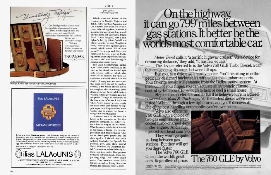 The 760 GLE by Volvo | Architectural Digest | NOVEMBER 1984