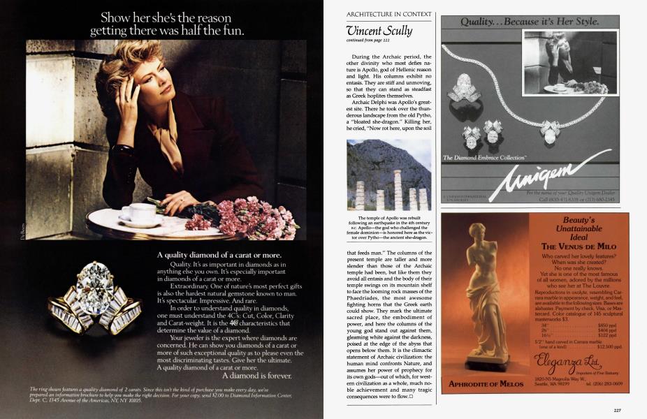 A Diamond Is Forever. | Architectural Digest | NOVEMBER 1984