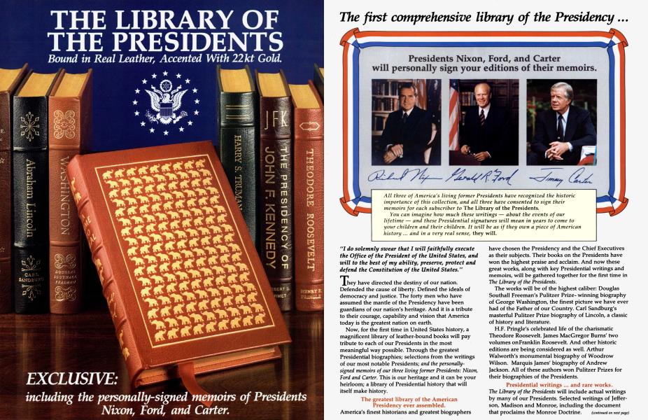 THE LIBRARY OF THE PRESIDENTS | Architectural Digest | MARCH 1985