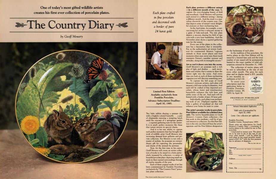 The Country Diary | Architectural Digest | MARCH 1985