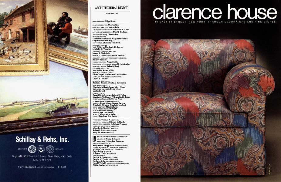 clarence house | Architectural Digest | MARCH 1985
