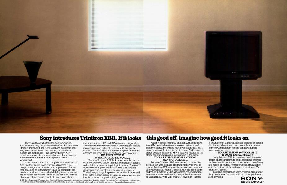 Sony® | Architectural Digest | MAY 1985