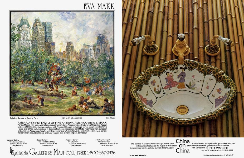 Eva Makk | Architectural Digest | MAY 1985