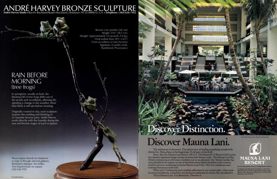 André Harvey Bronze Sculpture | Architectural Digest | MAY 1985
