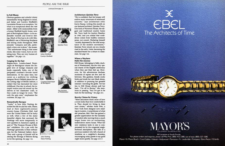 EBEL | Architectural Digest | JUNE 1985