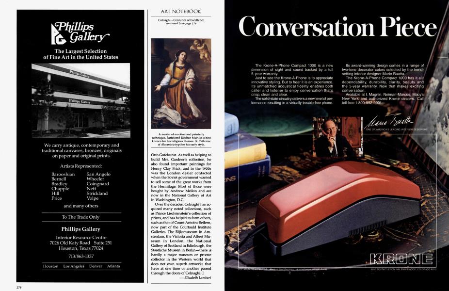Phillips Gallery | Architectural Digest | JUNE 1985