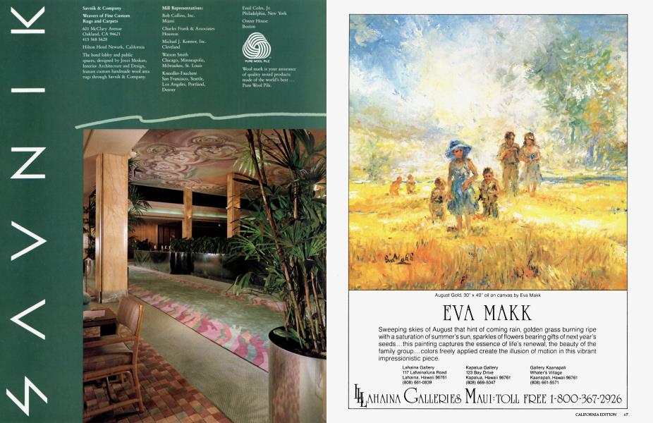 EVA MAKK | Architectural Digest | JULY 1985