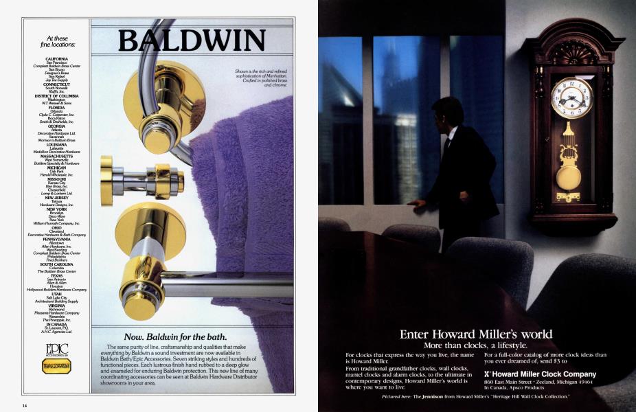BALDWIN | Architectural Digest | AUGUST 1985