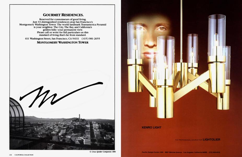 KENRO LIGHT | Architectural Digest | AUGUST 1985