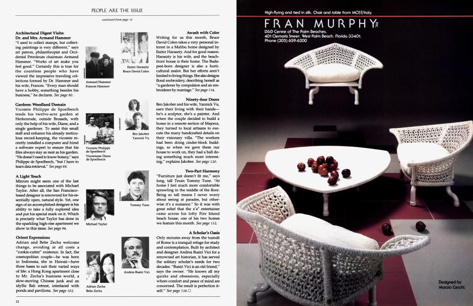 FRAN MURPHY inc. | Architectural Digest | AUGUST 1985